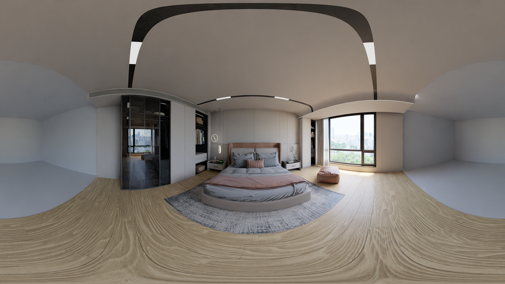 Small Bedroom Studio HDRI | FREE Studio HDRis | BlenderKit