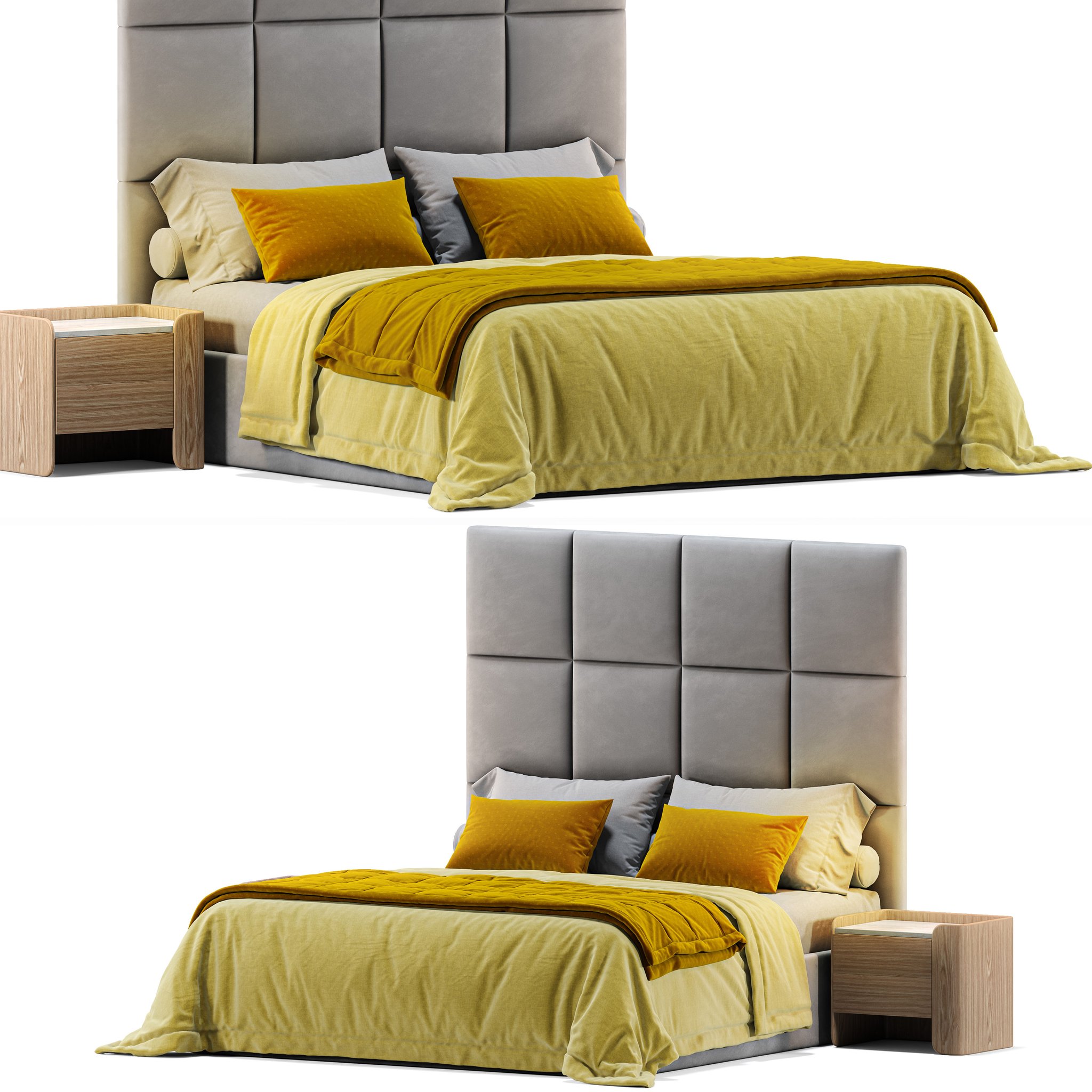 Bed Alpine by cazarina | Beds models | BlenderKit