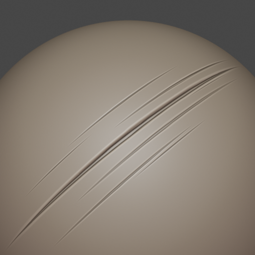 Deep straight scratches brush | cut brushes | BlenderKit