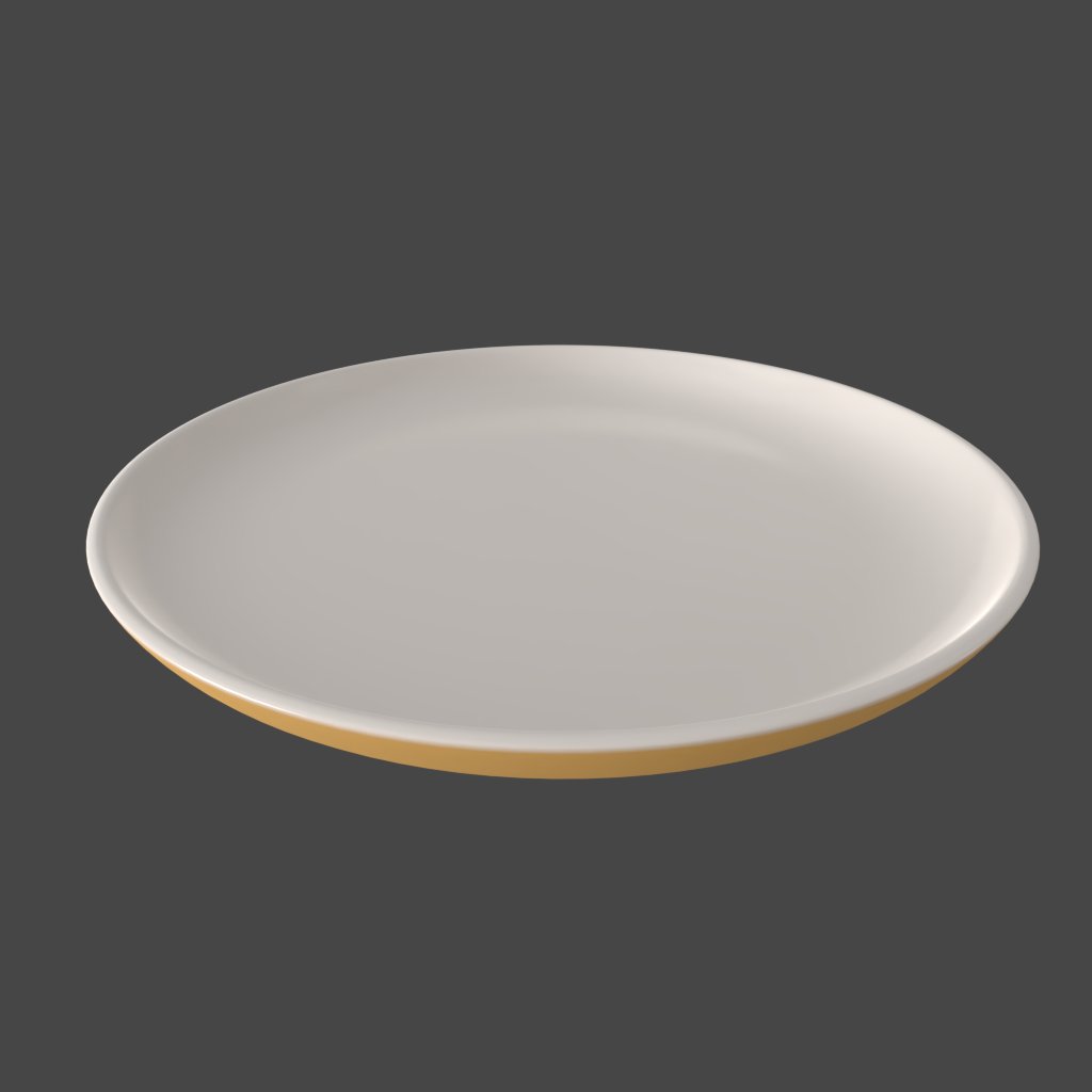 Ceramic Plate (Single) | Tableware Sets models | BlenderKit