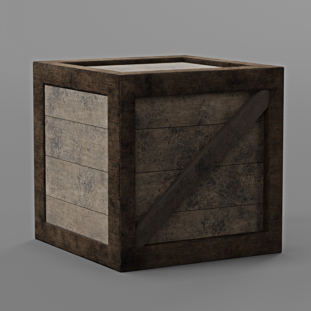 Wooden Box | Exterior Elements models | BlenderKit