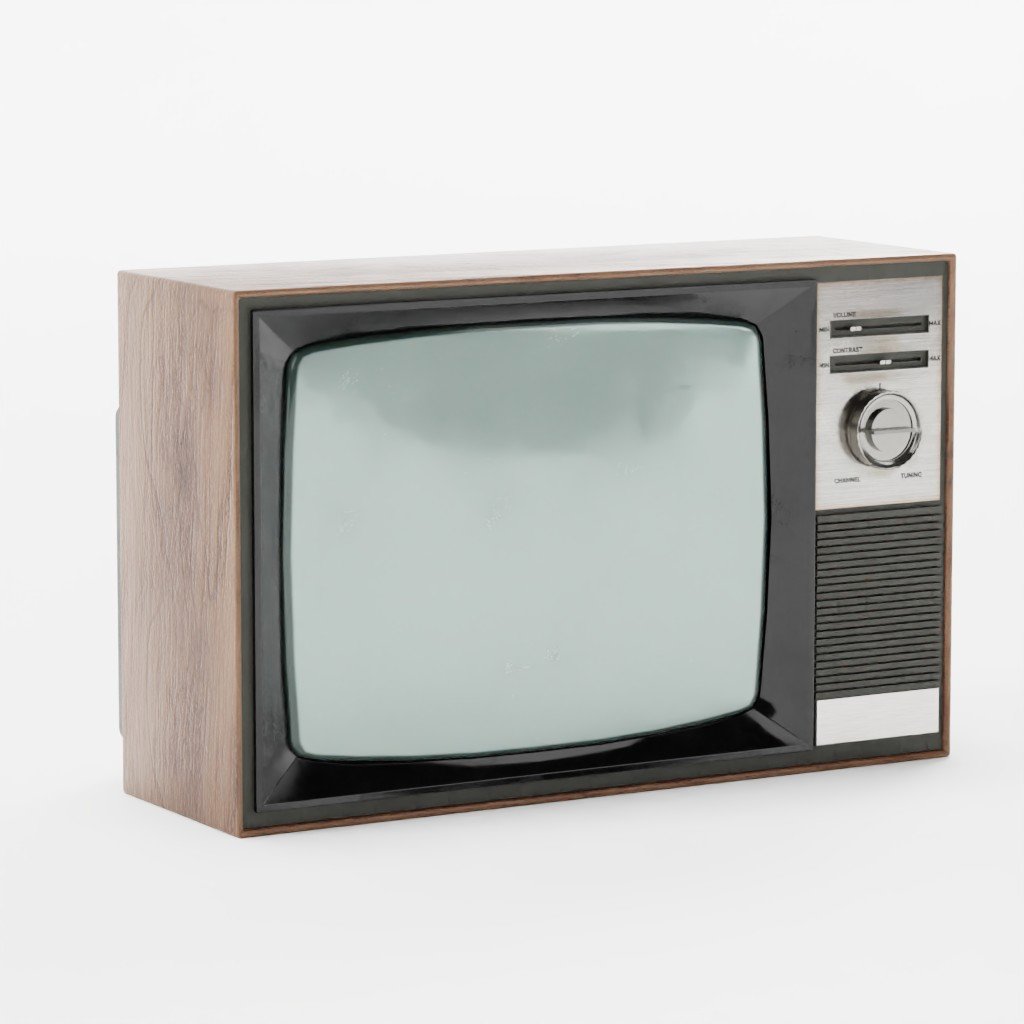 Vintage TV | Home Appliances models | BlenderKit