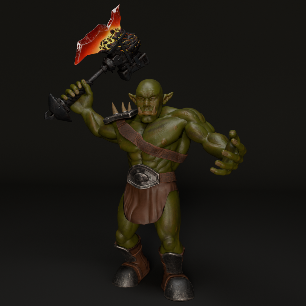 Orc Warrior | Monsters & Creatures models | BlenderKit