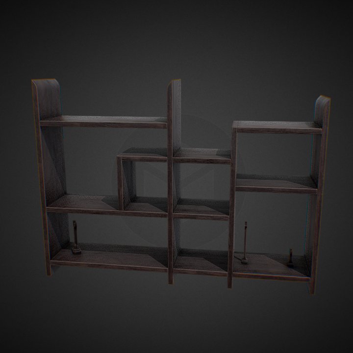 Ancient bookshelves in China | FREE Bookcases models | BlenderKit