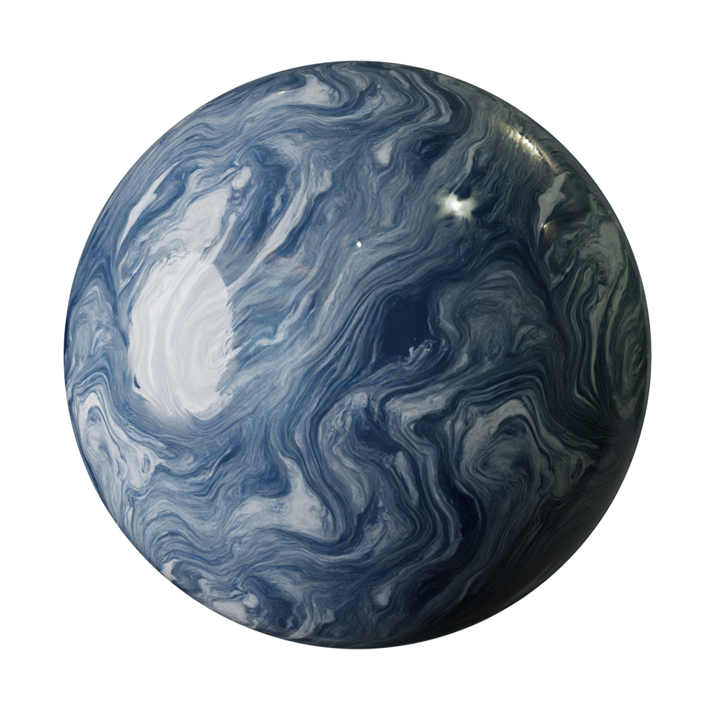 Midnight Swirl | FREE marble materials | BlenderKit