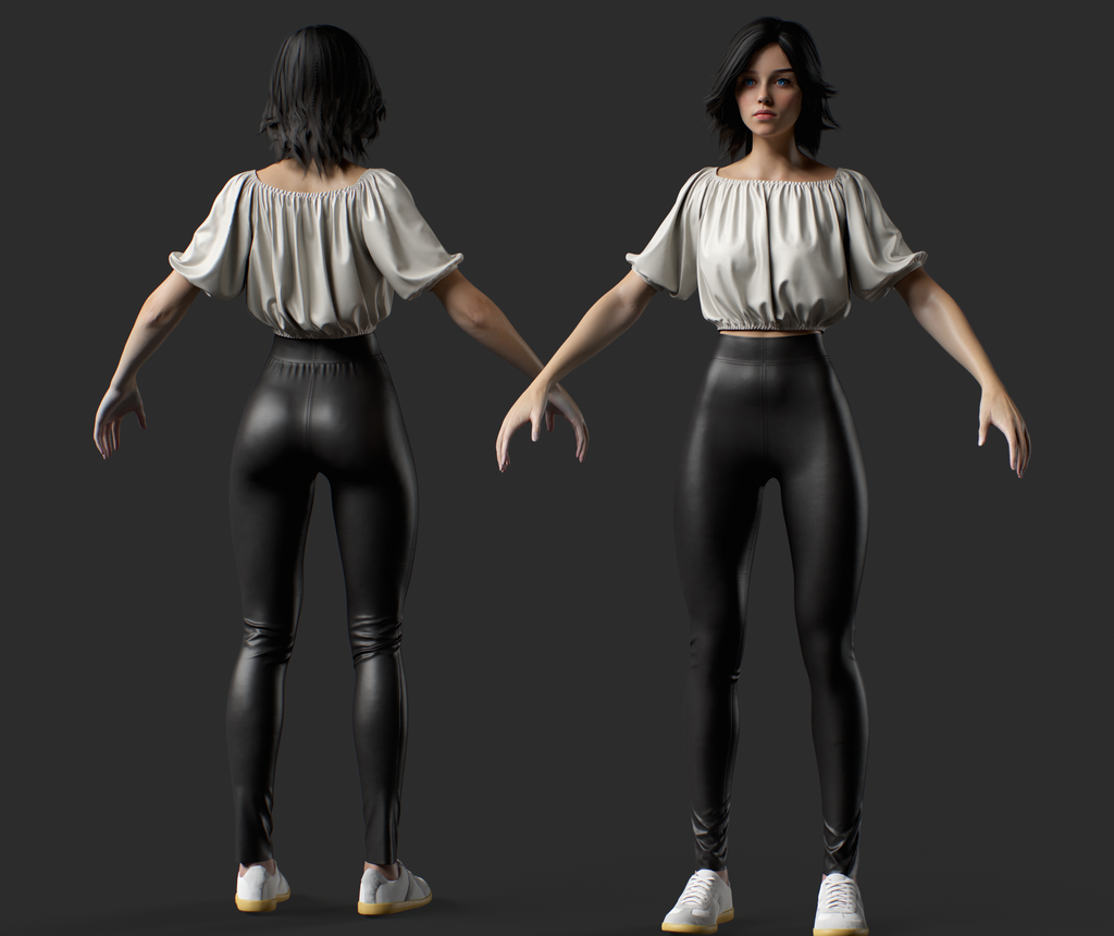 Modern Fashion Female Character | Women models | BlenderKit