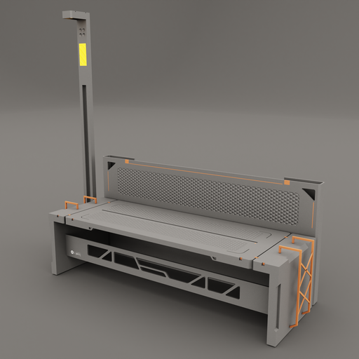 Sc-fi Urban Bench | Benches models | BlenderKit