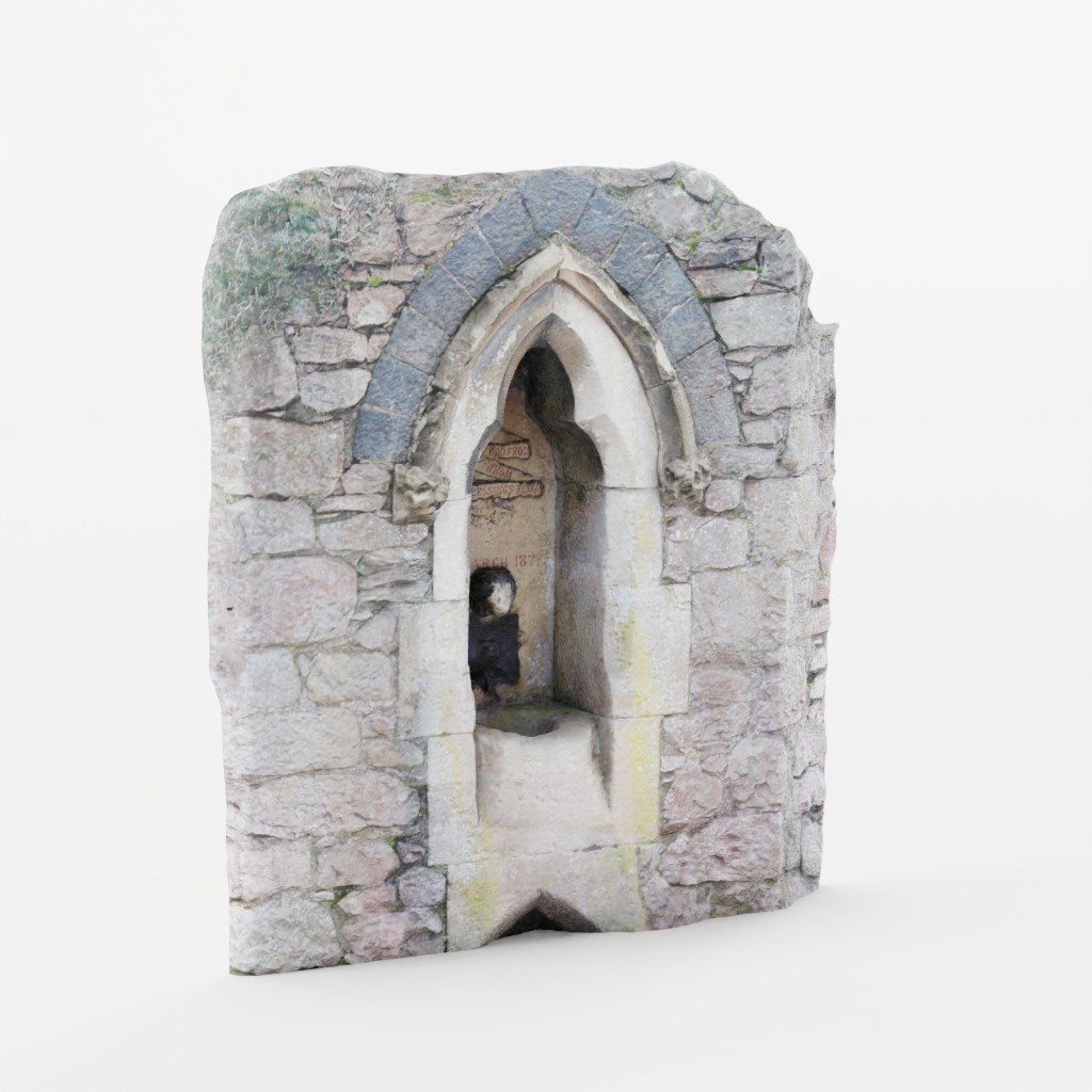 Stone Font - Photo-Scan Gothic Fountain | Molding / Carving models ...