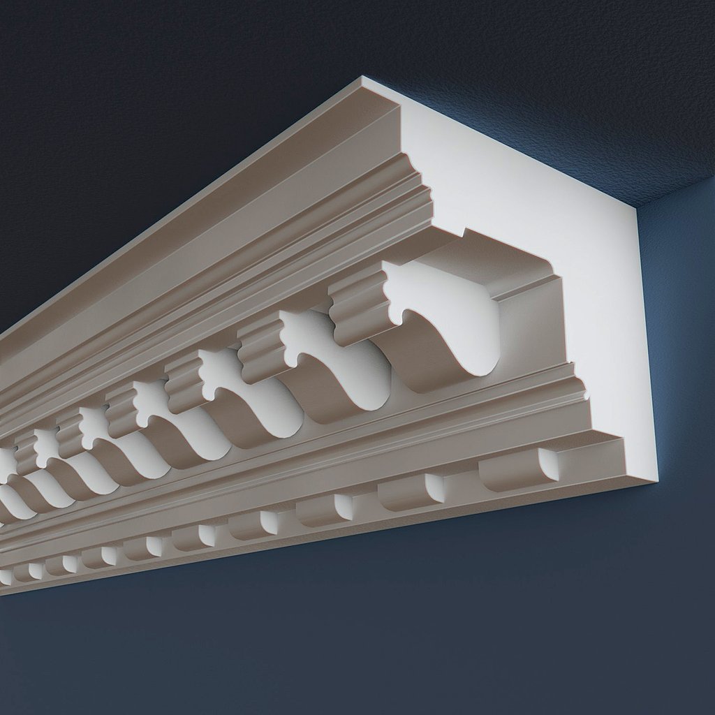 Coving Cornice Moulding 3 | Molding / Carving models | BlenderKit