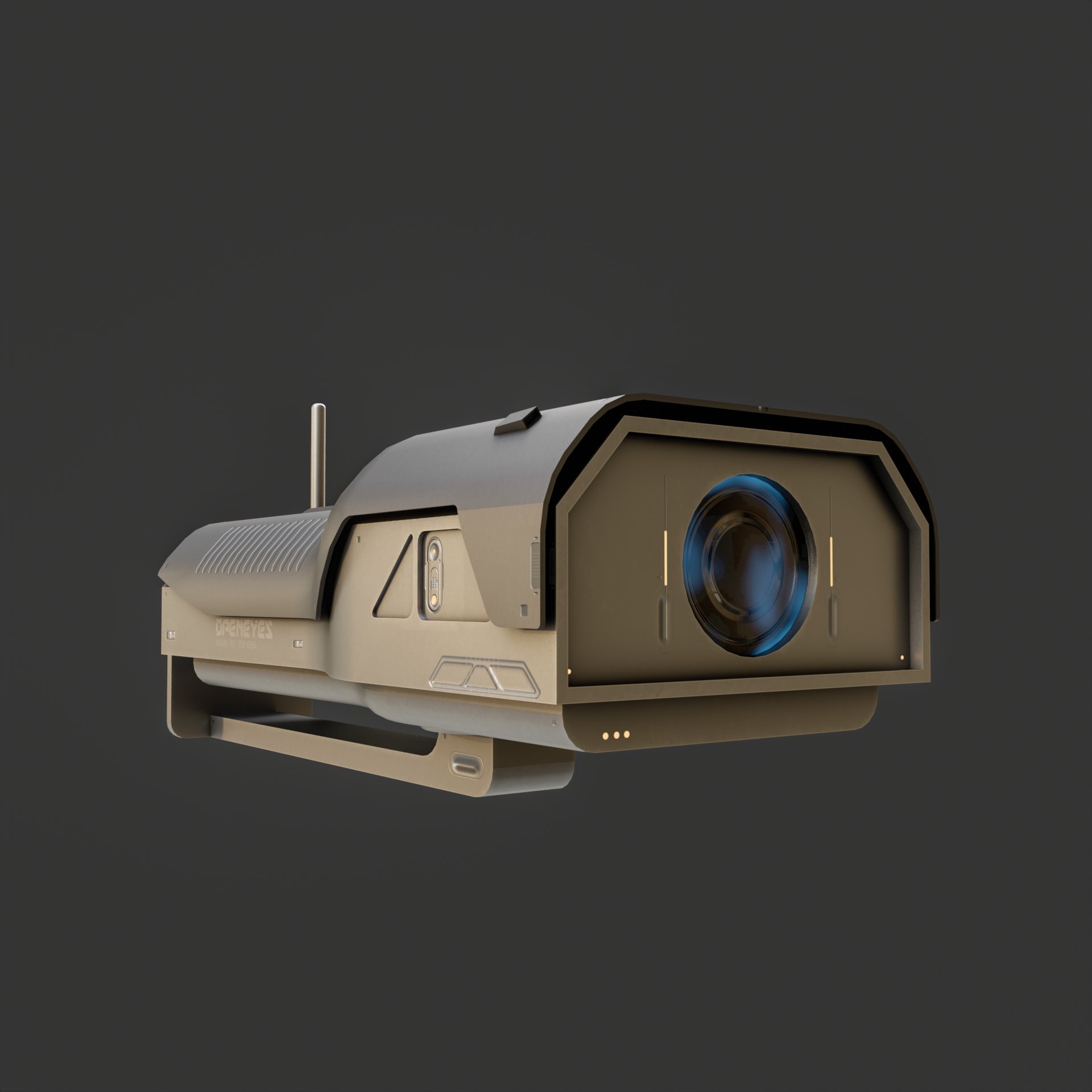 Sci-Fi CCTV Camera | Video devices models | BlenderKit