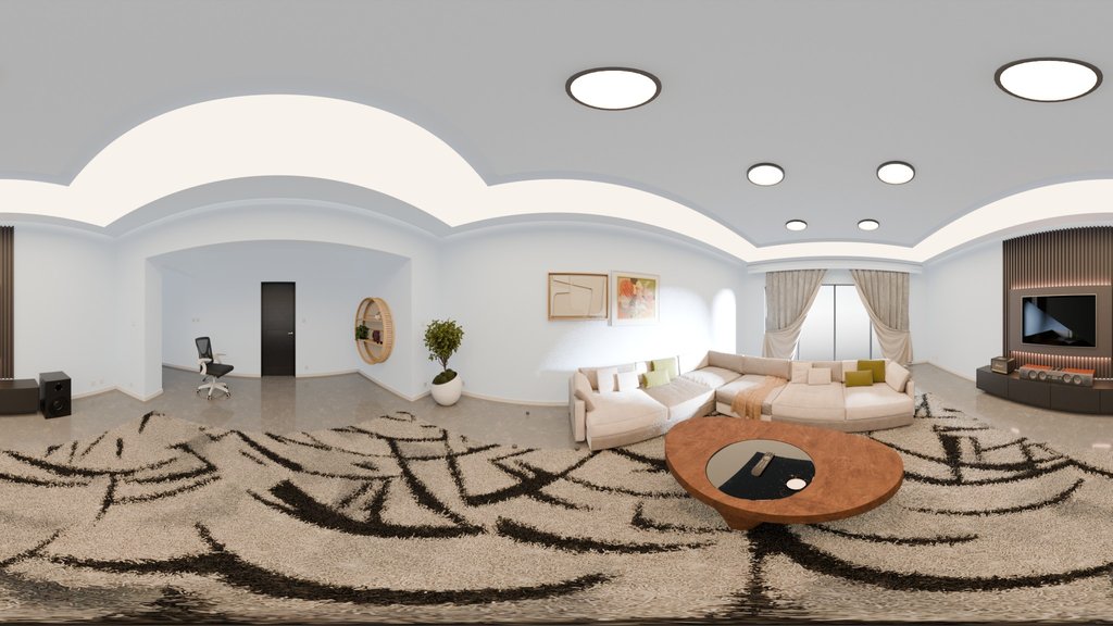 Modern living room interior | Interiors HDRis | BlenderKit