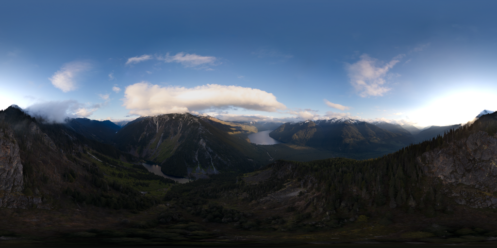 Aerial Mountain Sunset | Landscapes HDRis | BlenderKit