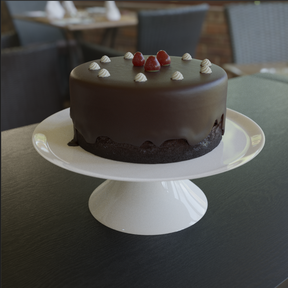 Chocolate Cake | Sweets / Desserts models | BlenderKit