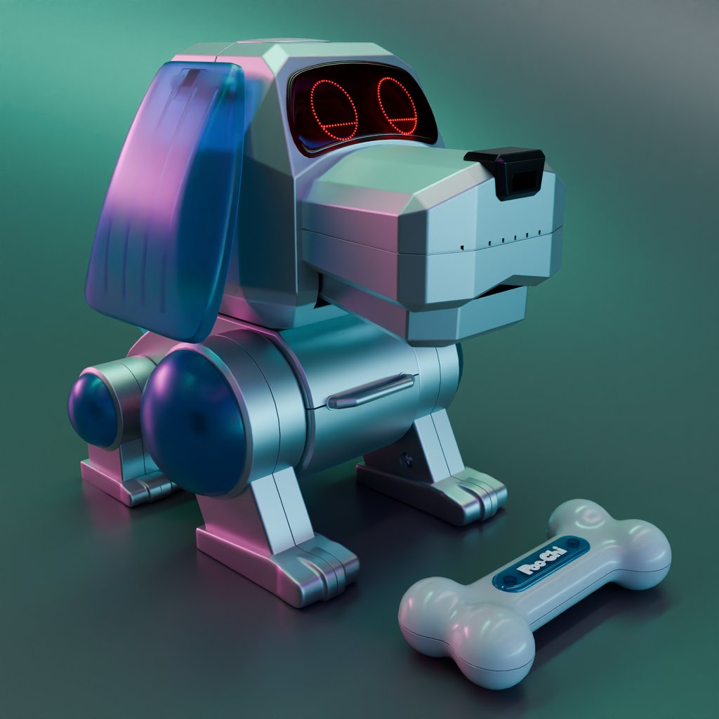 Animated Poo-Chi toy robot | Robots Characters models | BlenderKit
