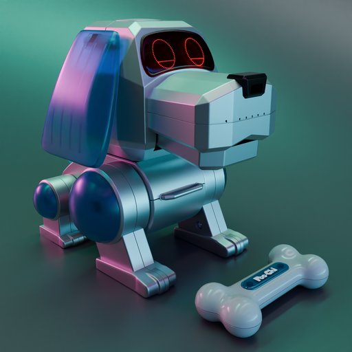 Animated Poo-Chi toy robot | Robots Characters models | BlenderKit