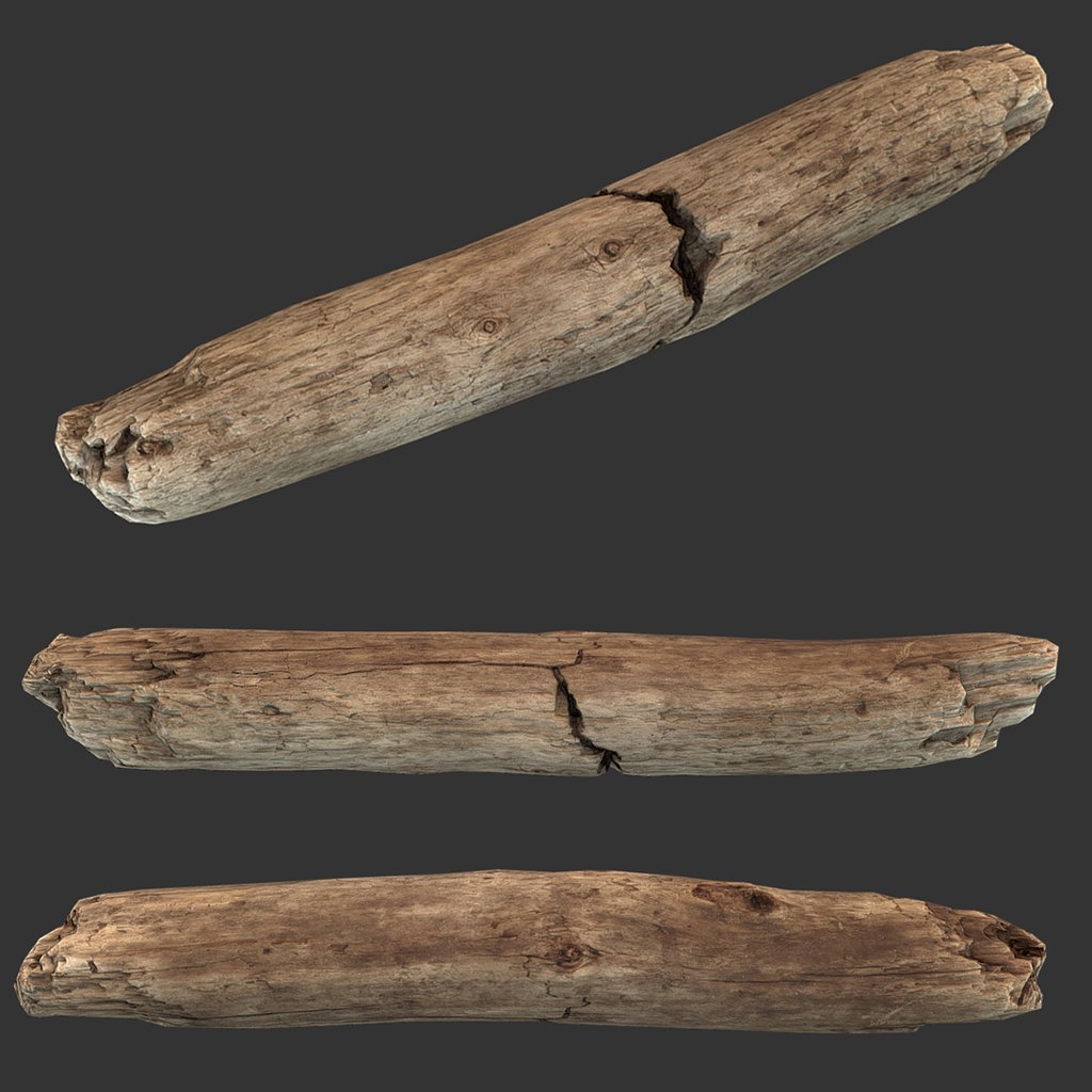 BlenderKit | Download the Broken Stick model