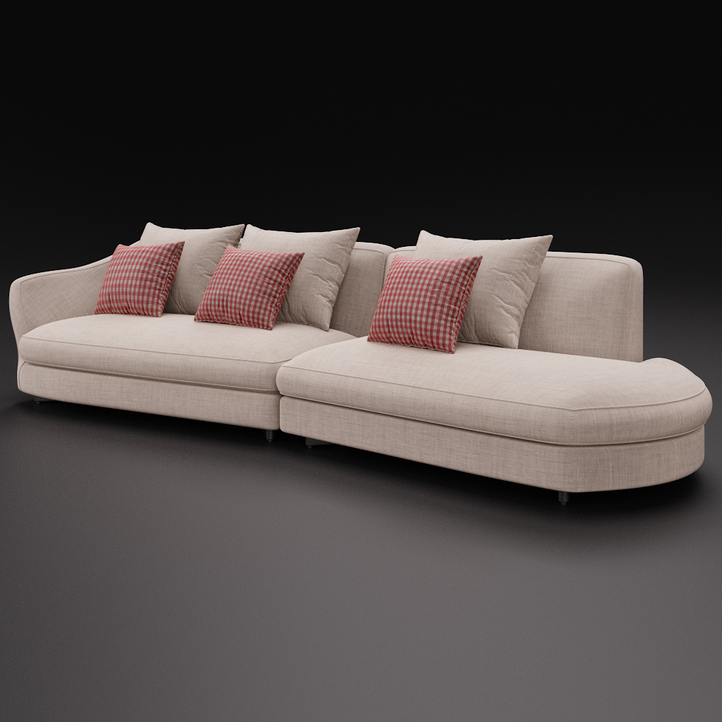 Sofa Duo | 3D Sofa models | BlenderKit