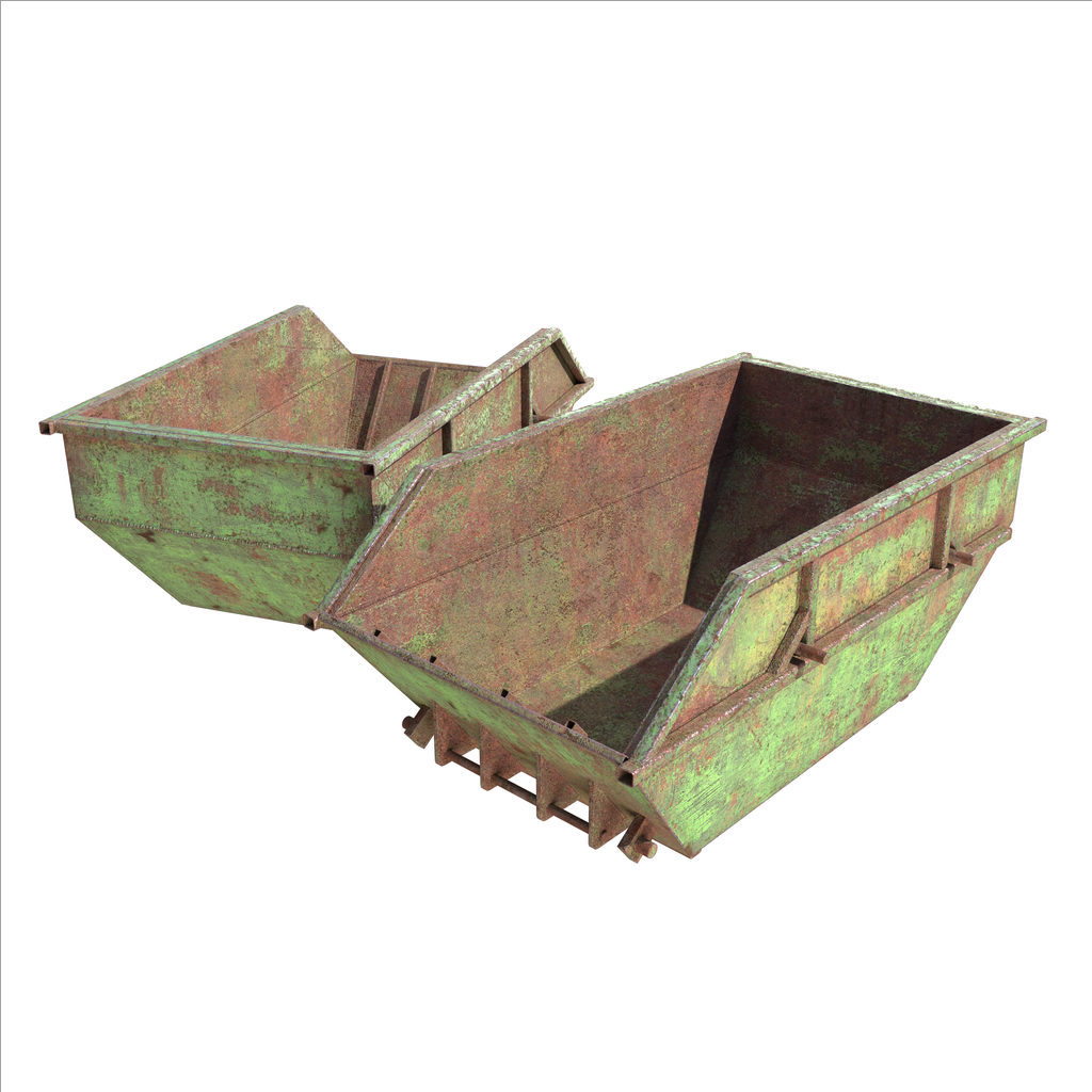 Waste container(Green) | Containers models | BlenderKit