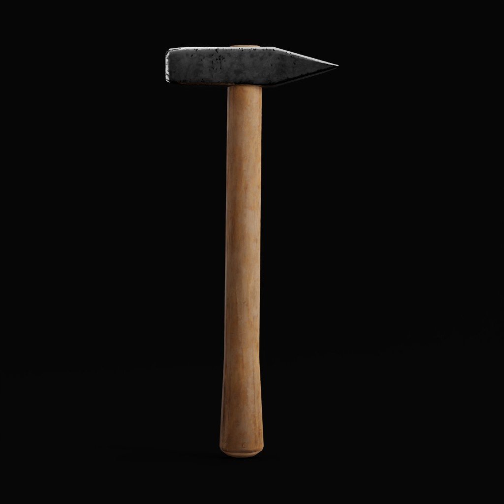 BlenderKit | Download the Metalwork Hammer model
