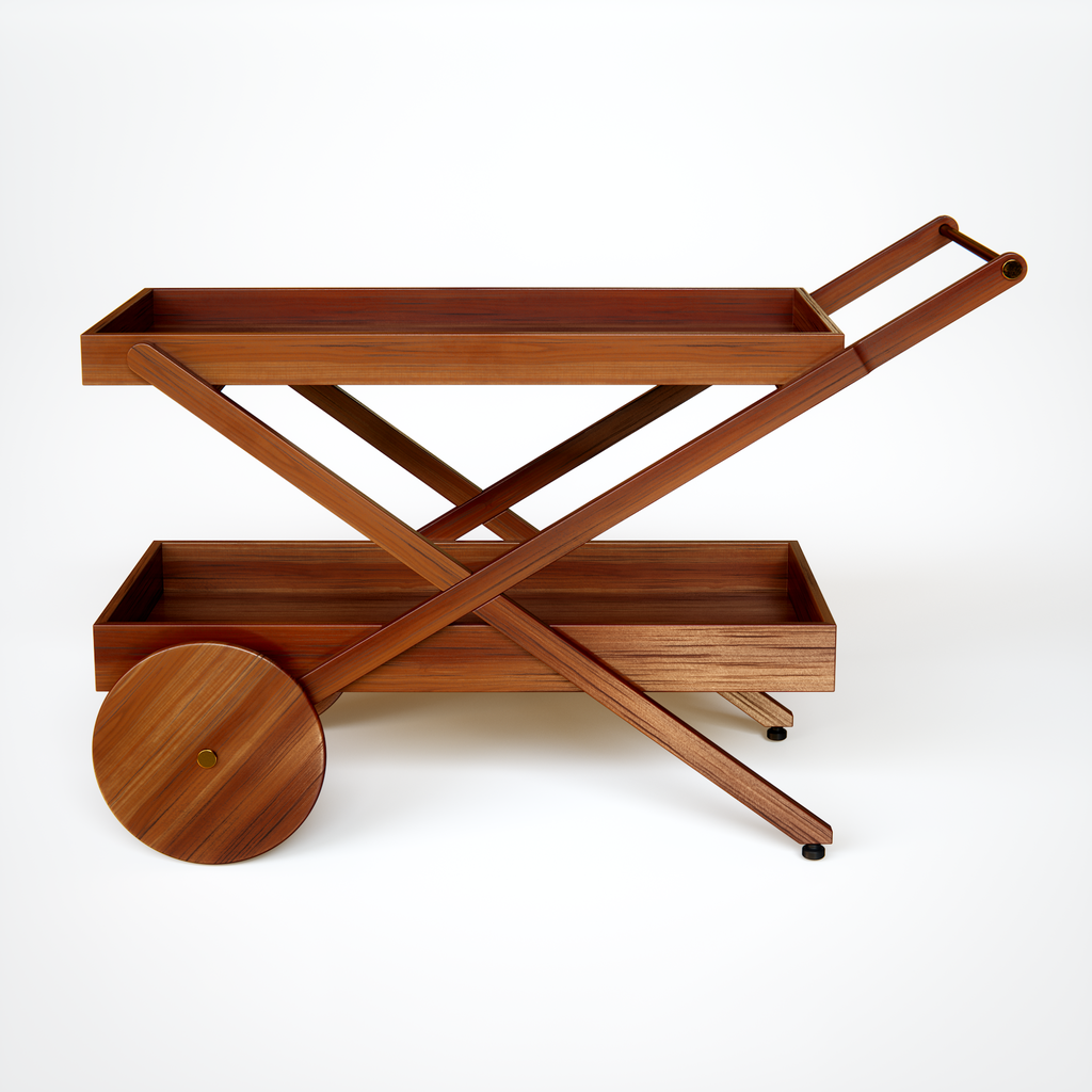 Bar Cart - Chefe | FREE Restaurant / Bar models | BlenderKit