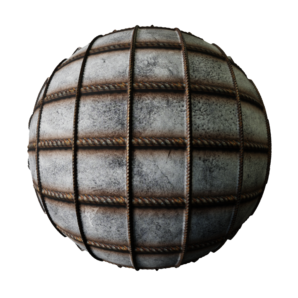 Concrete Rebar | FREE concrete materials | BlenderKit