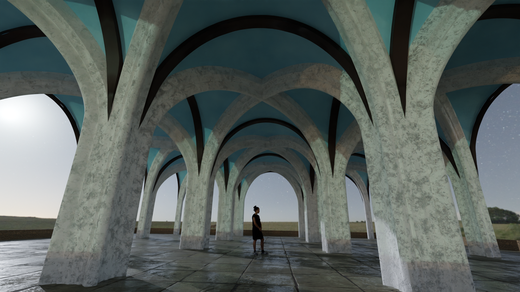 Vaulted Ceiling | FREE Architectural Structures models | BlenderKit