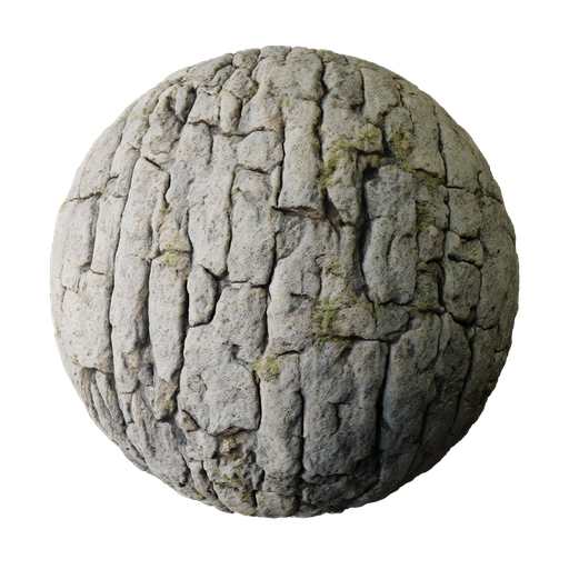 Vertical Cracks Cliff Wall | FREE stone materials | BlenderKit
