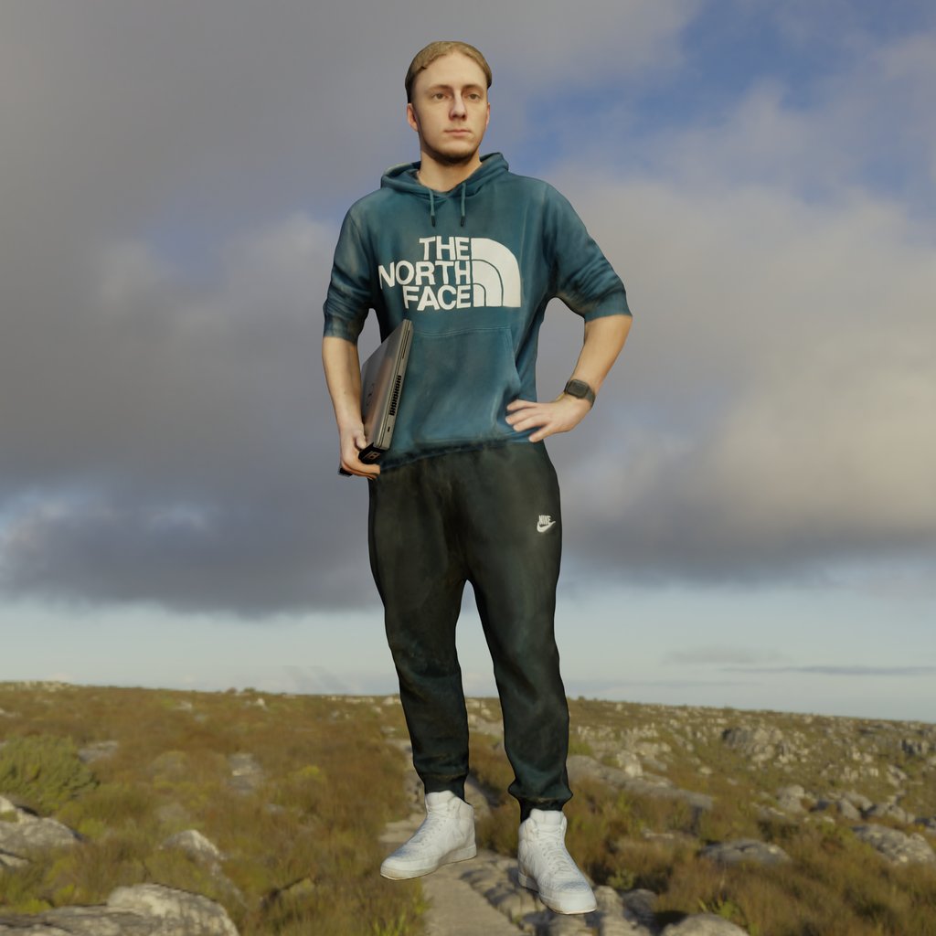 Minecraft Player Wide (Rigged) | FREE Characters models | BlenderKit