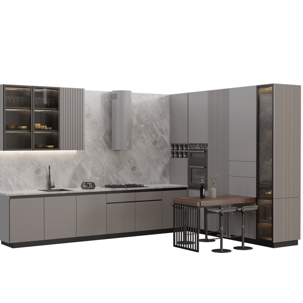 Kitchen modern78 | Kitchen Sets models | BlenderKit