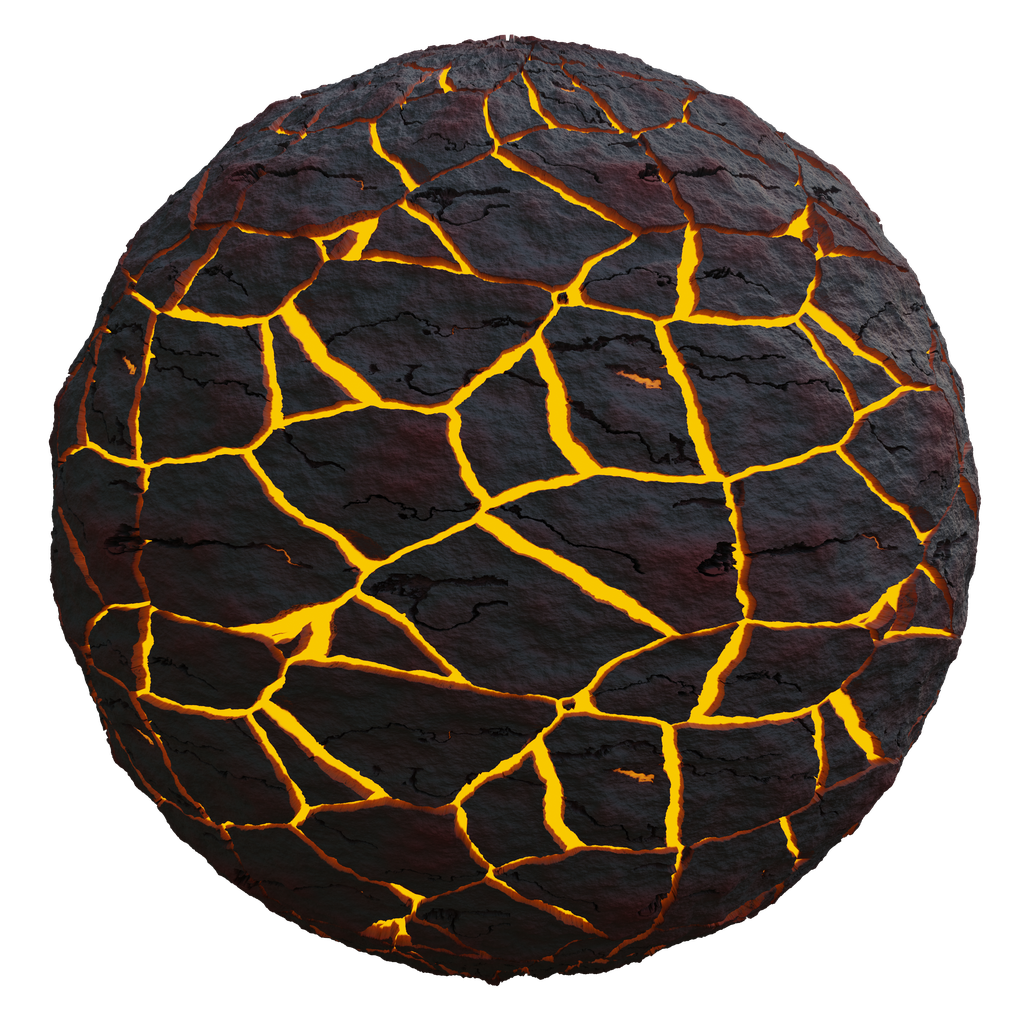 Flaming Cracked Tiles | FREE ground materials | BlenderKit
