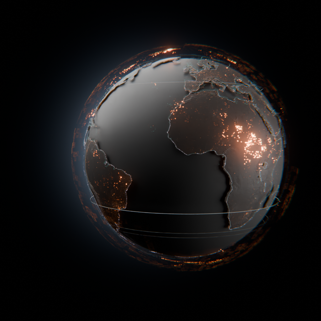 Global Network Visualization | Science scenes | BlenderKit