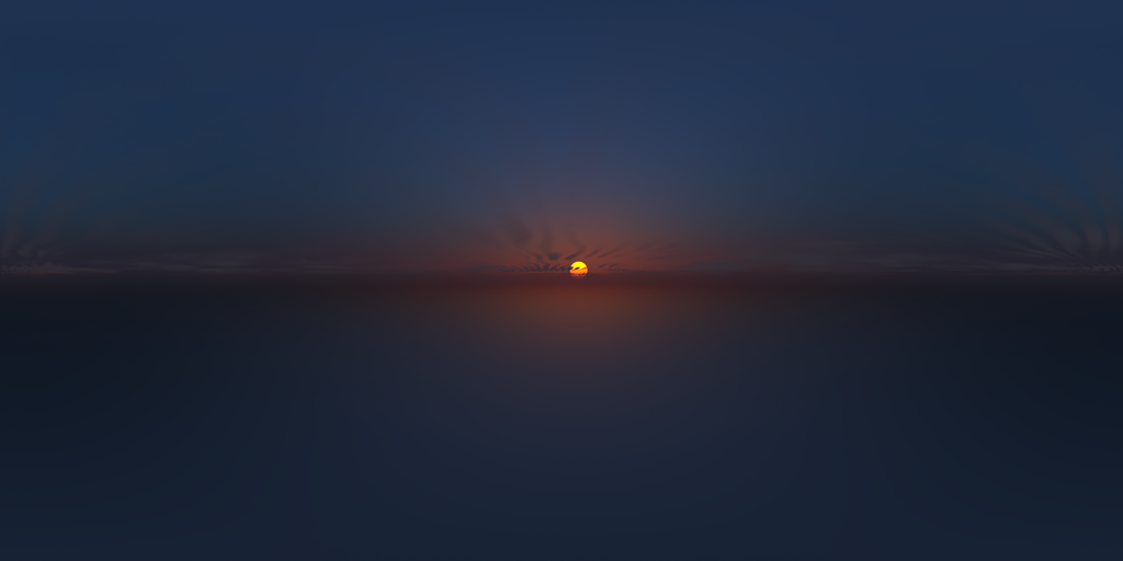 Sunset Horizon HDRi | Water Environments HDRis | BlenderKit