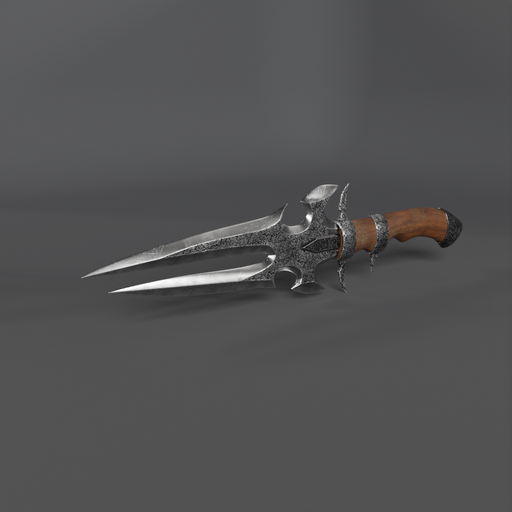 Double Tip Dagger | Modern Weapons models | BlenderKit