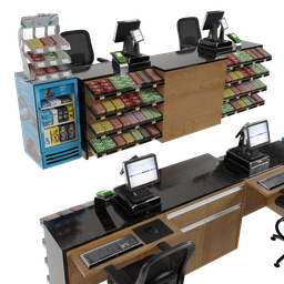 Cashier | Restaurant / Bar models | BlenderKit