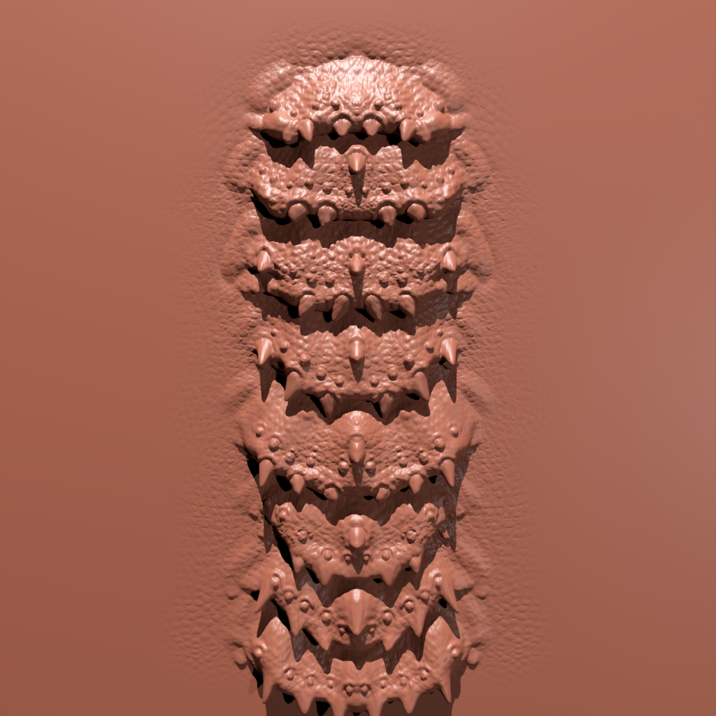 Elaborate Throat Scale | Scales brushes | BlenderKit