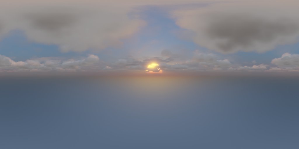Dawn Cloudy Horizon HDRi | Water Environments HDRis | BlenderKit