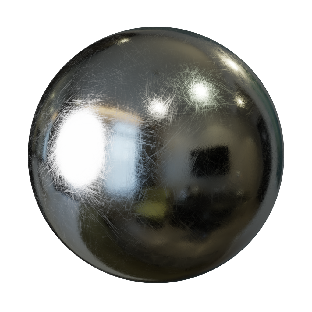 Scratched polished aluminium | FREE metal materials | BlenderKit