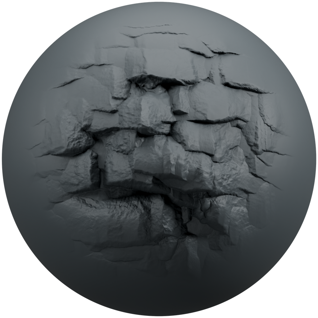 AT-Layered Rock Brush | rock brushes | BlenderKit