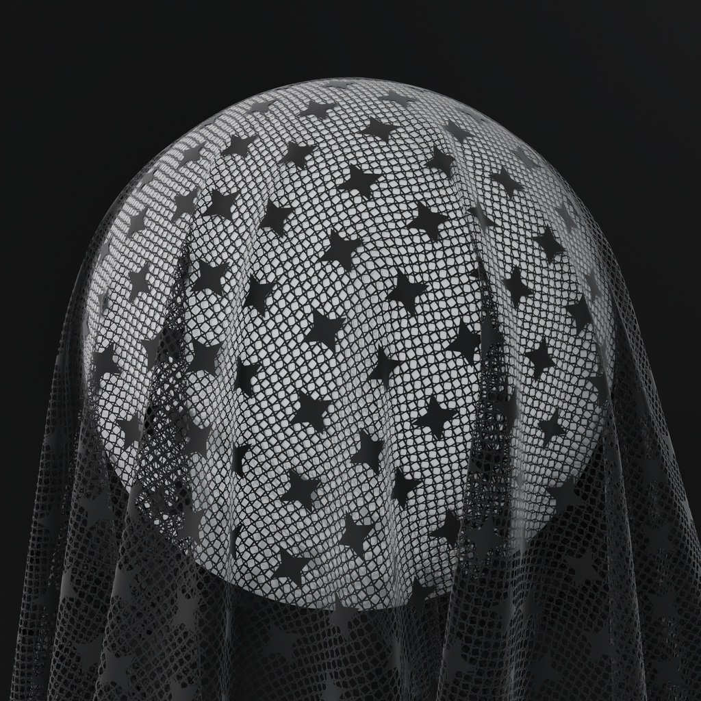 BlenderKit | Download the FREE Lace Fishnet Fabric material