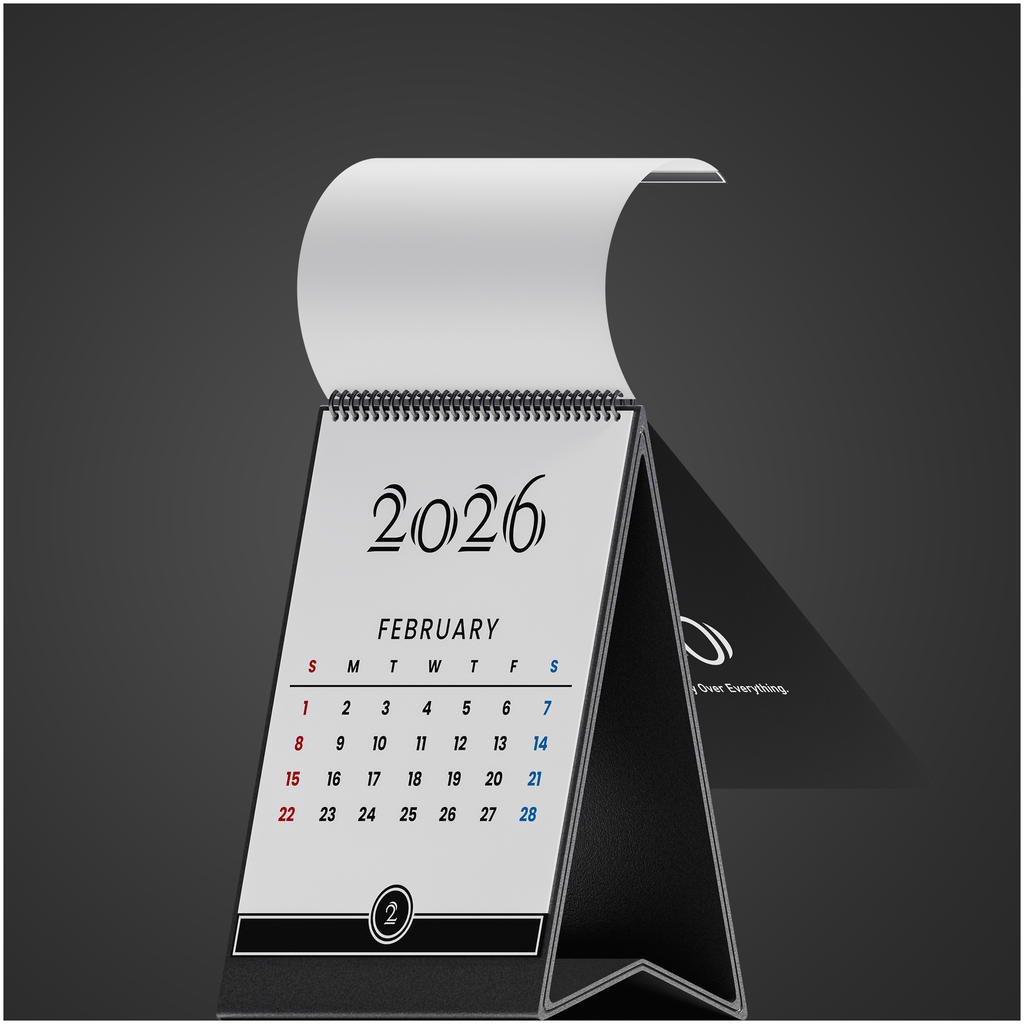 Realistic Animated Desk Calendar 2026 | Interior Decorations models ...
