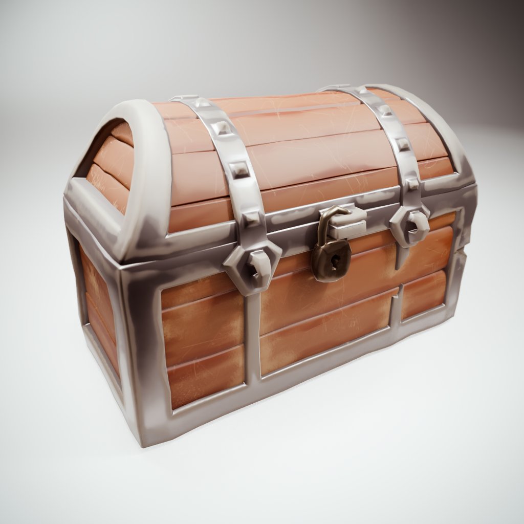 BlenderKit | Download the FREE Wooden Treasure Chest model