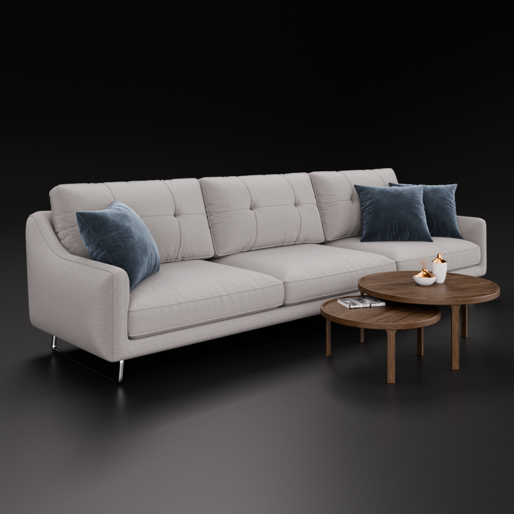 Sofa Ascot 3 Seater | Sofas models | BlenderKit