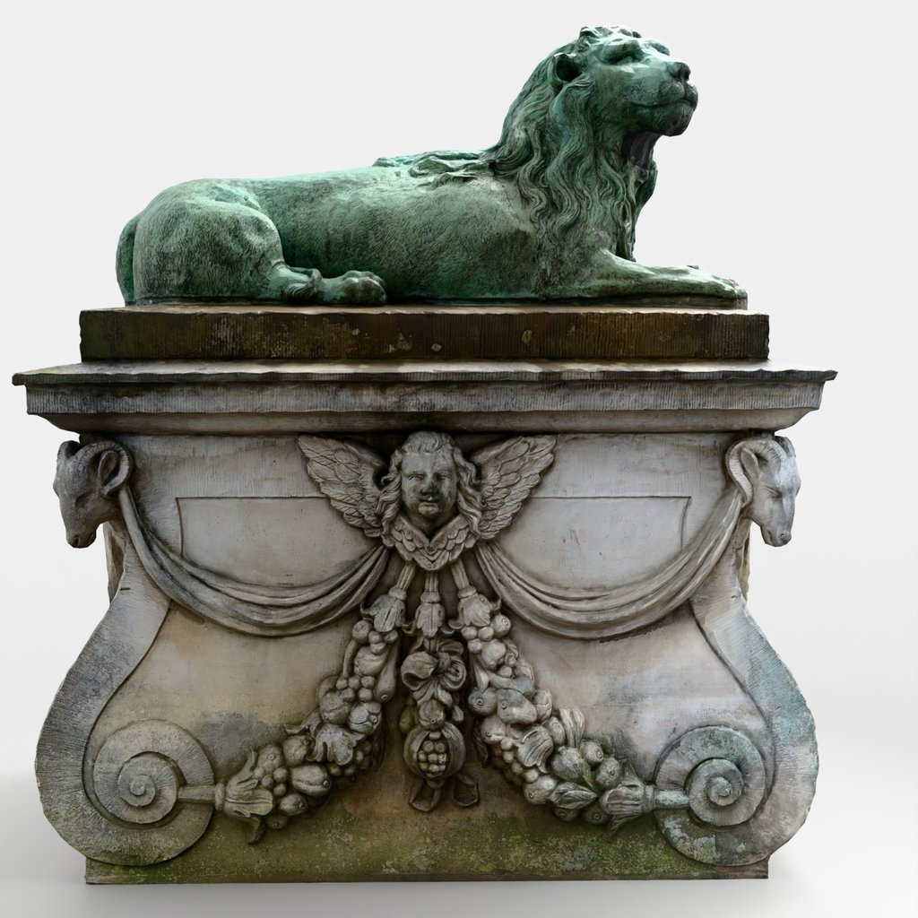 BlenderKit | Download the FREE Lion Statue model