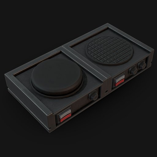 Scifi Stove Panel | FREE Industrial Machinery models | BlenderKit
