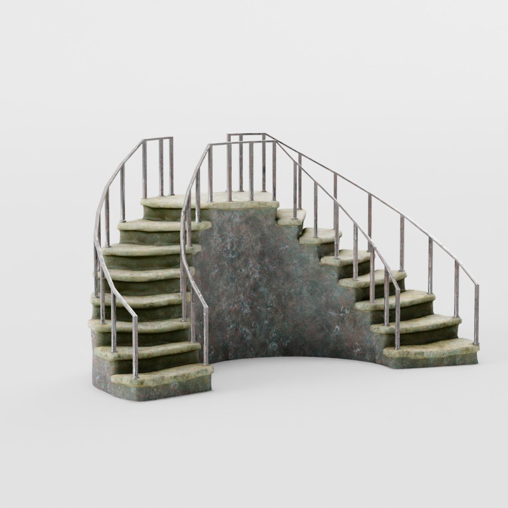 Spiral Staircase | Stairs models | BlenderKit