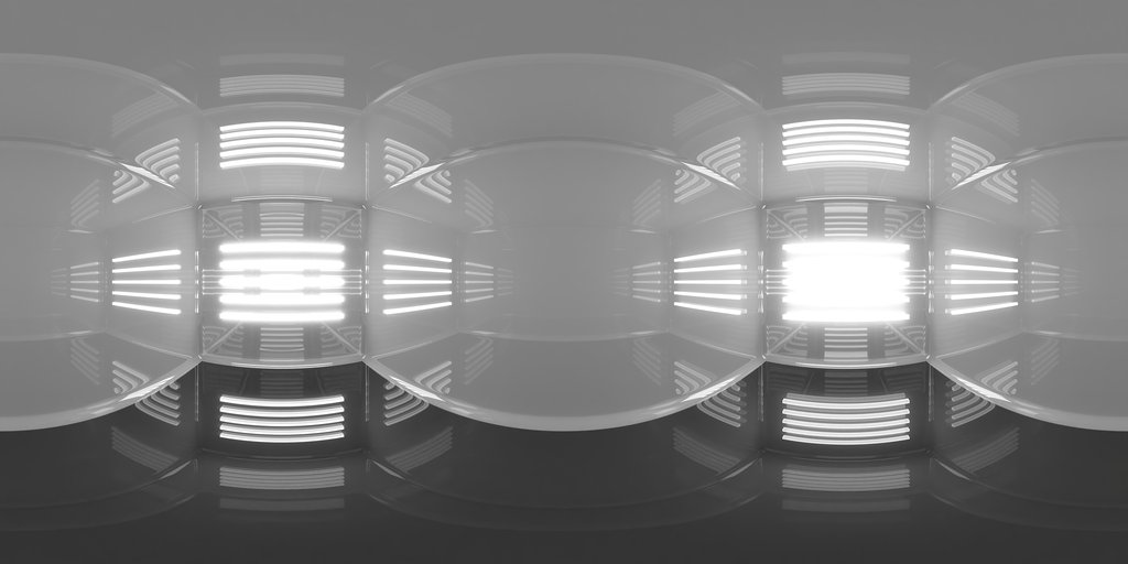 Luminous Reflective Hall | FREE Studio HDRis | BlenderKit