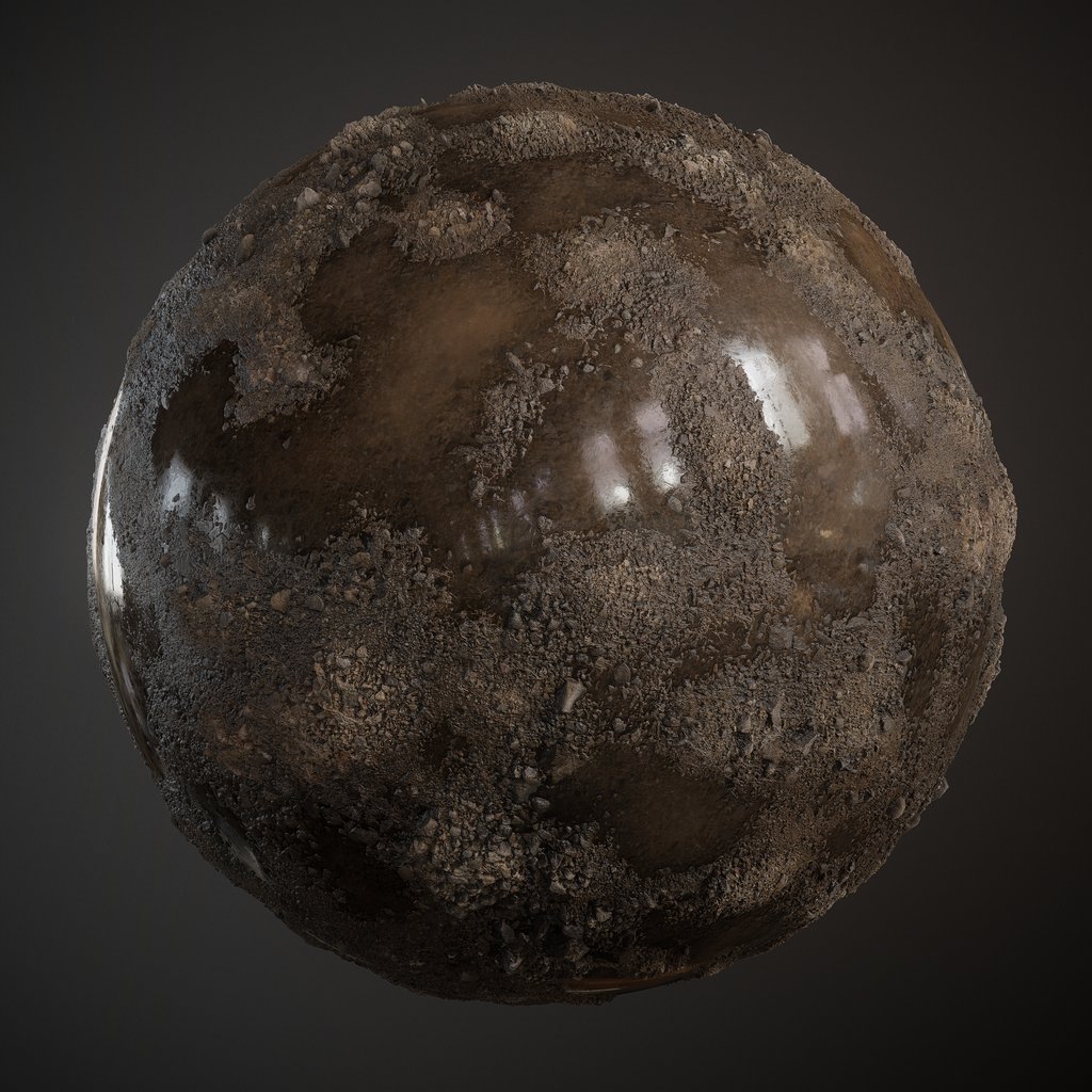 Wet Rocky Ground 02 Material | FREE rock materials | BlenderKit