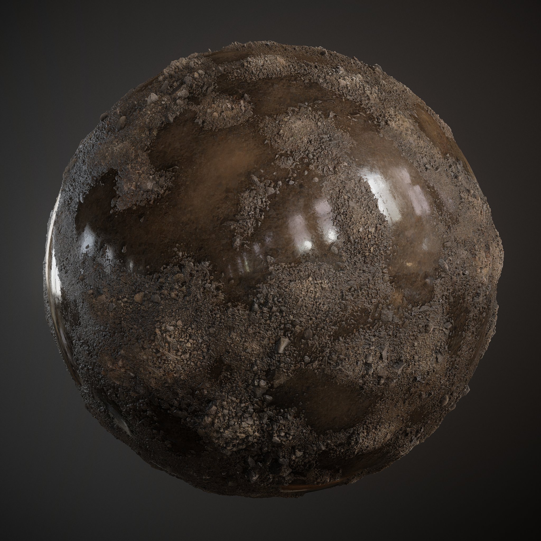 Wet Rocky Ground 02 Material | FREE 3D rock materials | BlenderKit