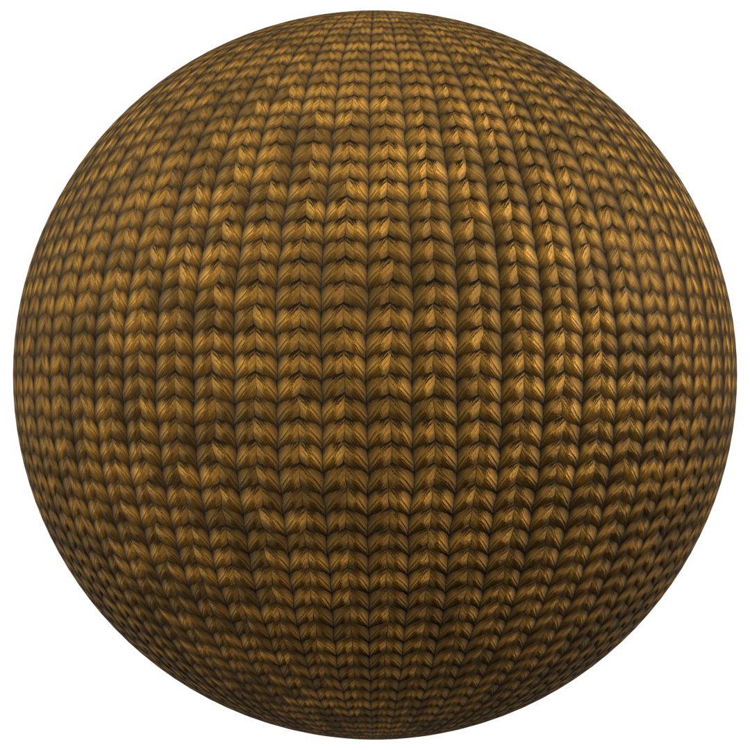 Knitted Fabric Mustard PBR | FREE fabric materials | BlenderKit