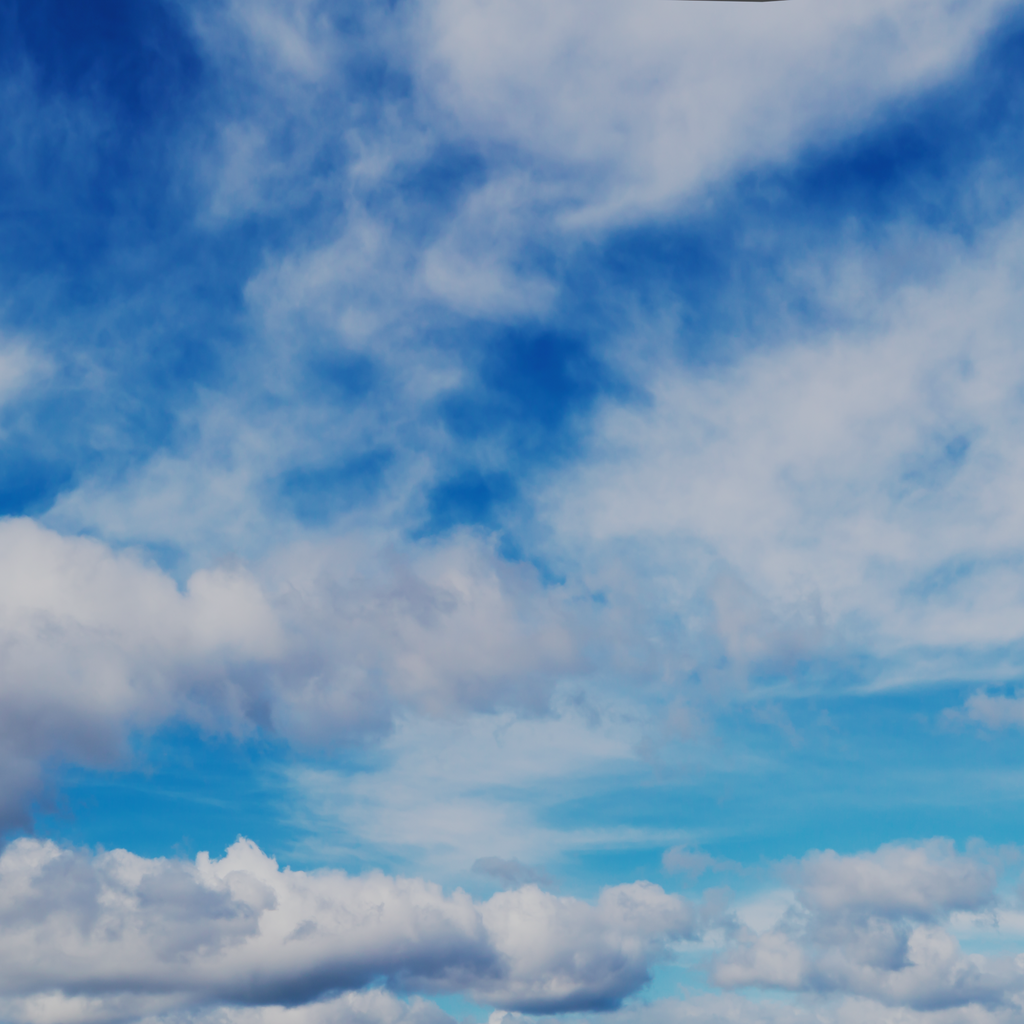 BlenderKit | Download the Blue Cloudy Sky Backdrop model